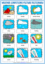 the weather english esl worksheets for distance learning and physical classrooms - worksheet ...